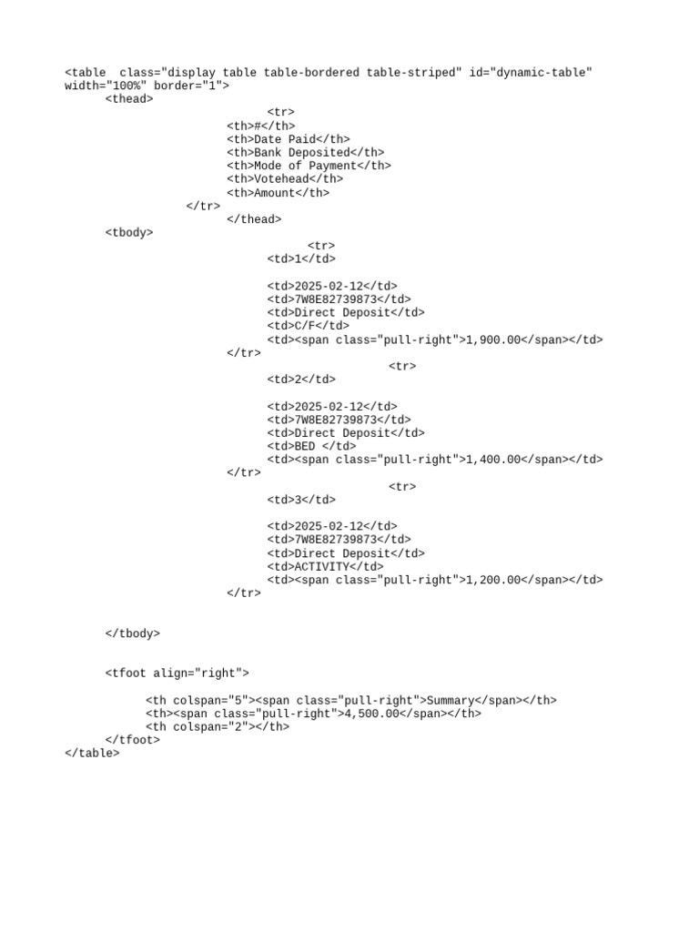 HR Master Payslip Export | PDF