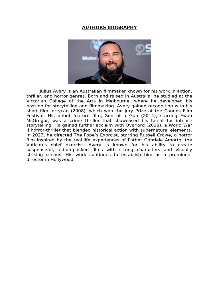 AUTHORS-BIOGRAPHY | PDF