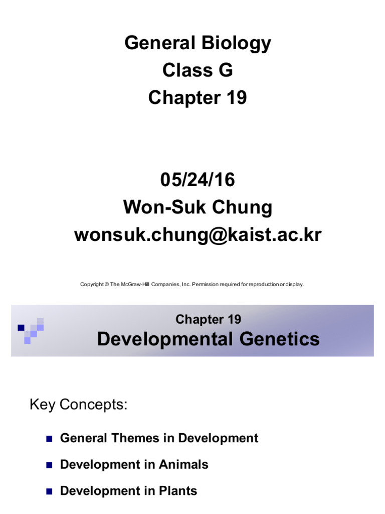 General Biology Class G 5-24 | PDF | Developmental Biology | Cellular ...