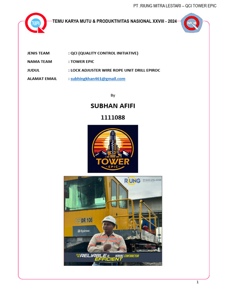 Risalah TKMPN - Tower Epic | PDF