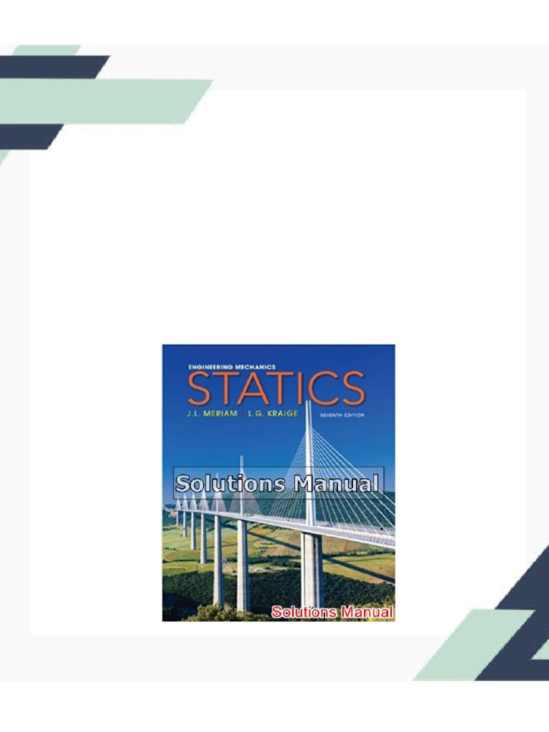Get Engineering Mechanics Statics 7th Edition meriam Solutions Manual ...