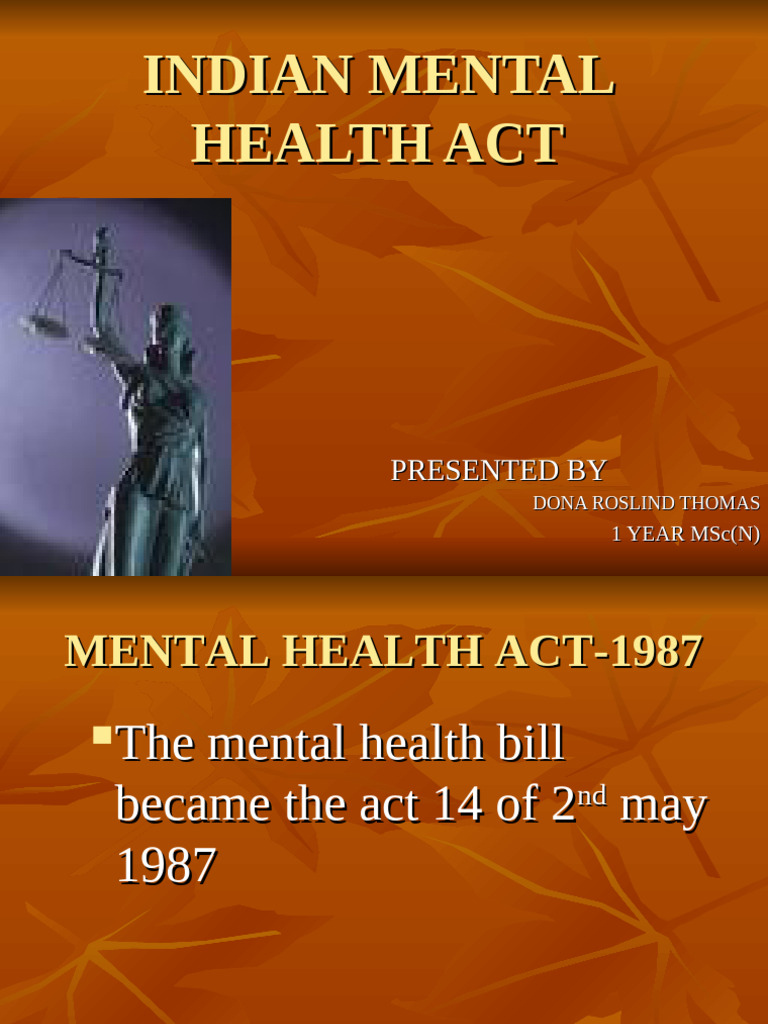 Indian Mental Health Act Fare | PDF