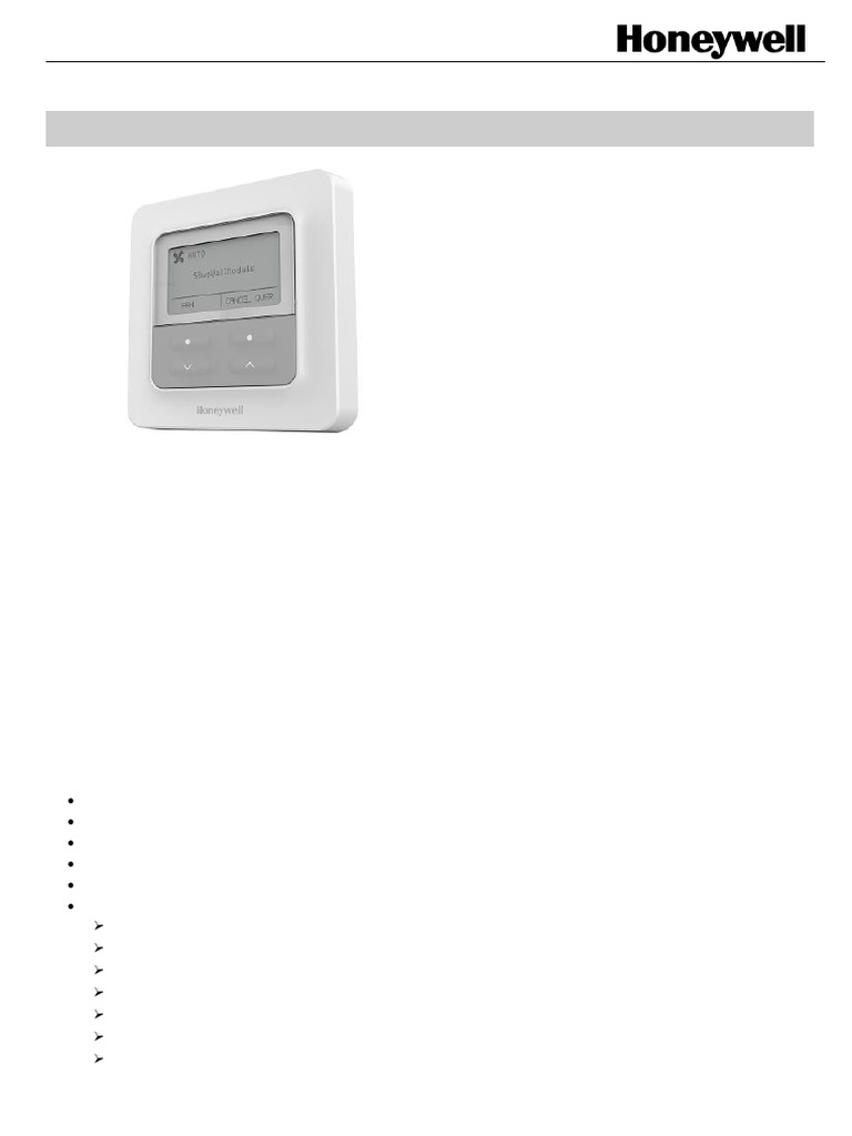 BA-BMS-TR42 VAV & FCU Thermostat | PDF | Liquid Crystal Display ...