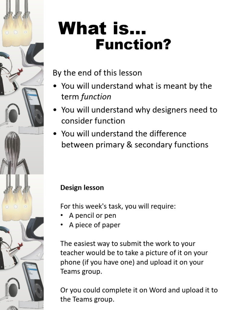 Understanding Primary & Secondary Functions | PDF
