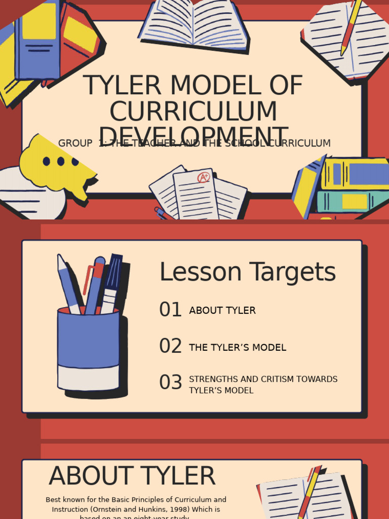 Tyler Model of Curriculum Development | PDF | Curriculum | Learning