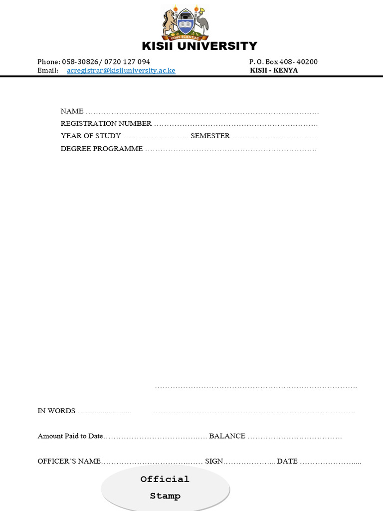 GSSP Kuccps Fee Structure | PDF