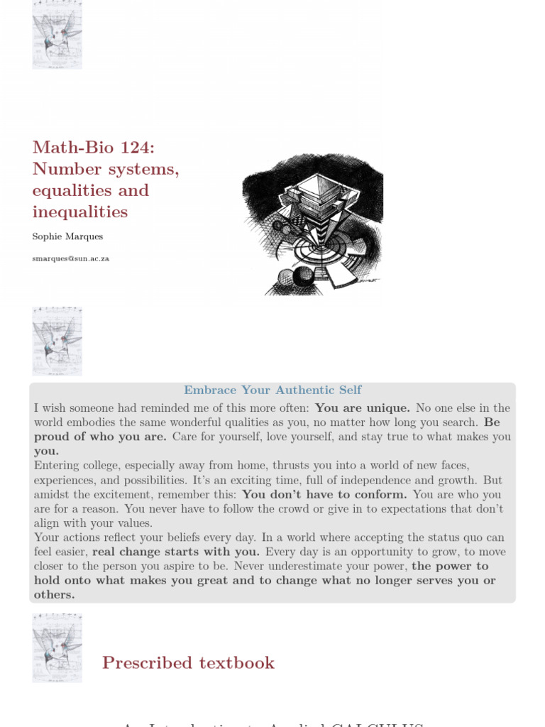 Understanding Number Systems and Inequalities | PDF | Quadratic ...