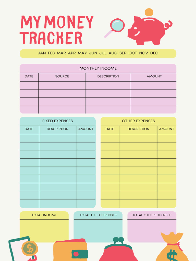 Monthly Income and Expense Tracker | PDF