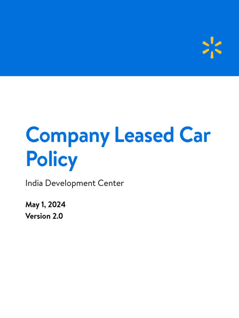 Corporate Car Lease Policy Overview | PDF | Lease | Taxes