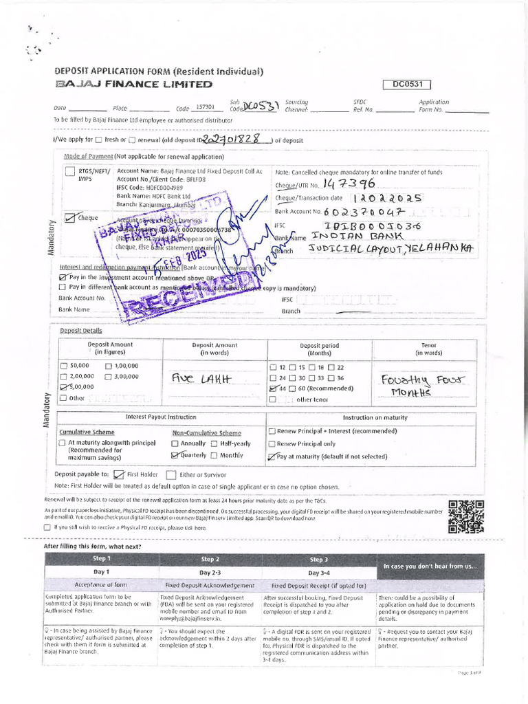 Bajaj FD | PDF