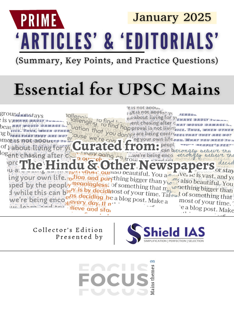 UPSC Editorials and Articles Compilation | PDF | Preventive Healthcare ...