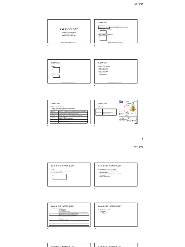 2. Legend Review Center - Parasitology | PDF | Parasitism