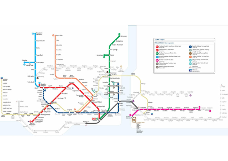 Istanbul Bus Map | PDF
