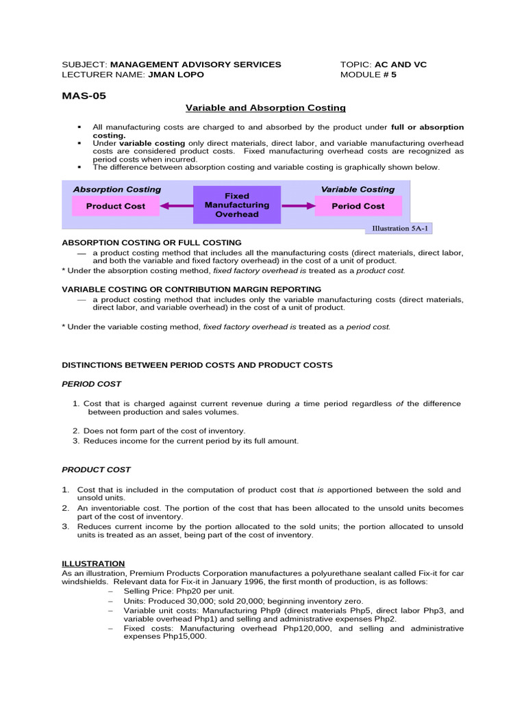 Module 5 Dlsu f2f Ac and VC | PDF | Cost Of Goods Sold | Net Income