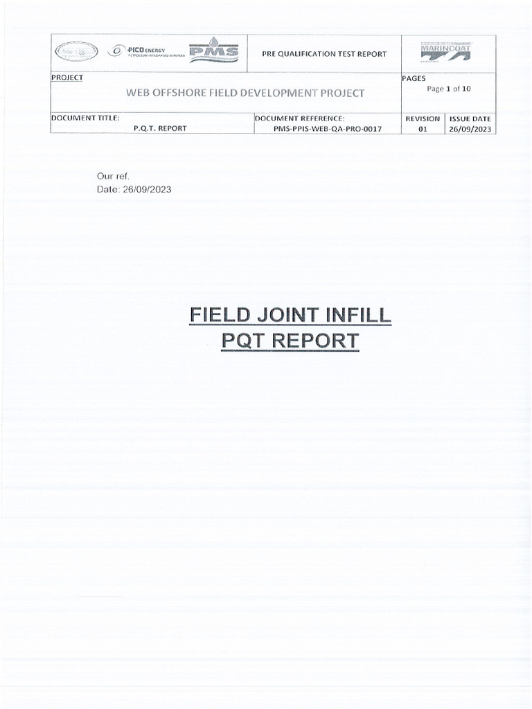 Infill PQT Report | PDF