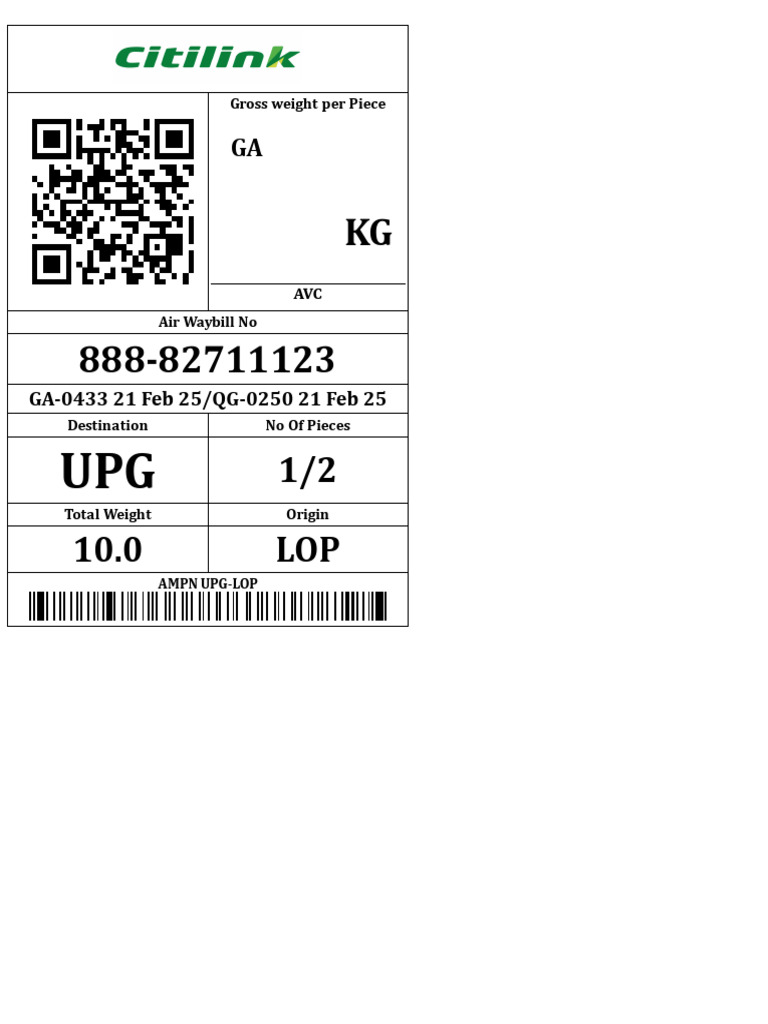 AWB Label Upg 21 | PDF