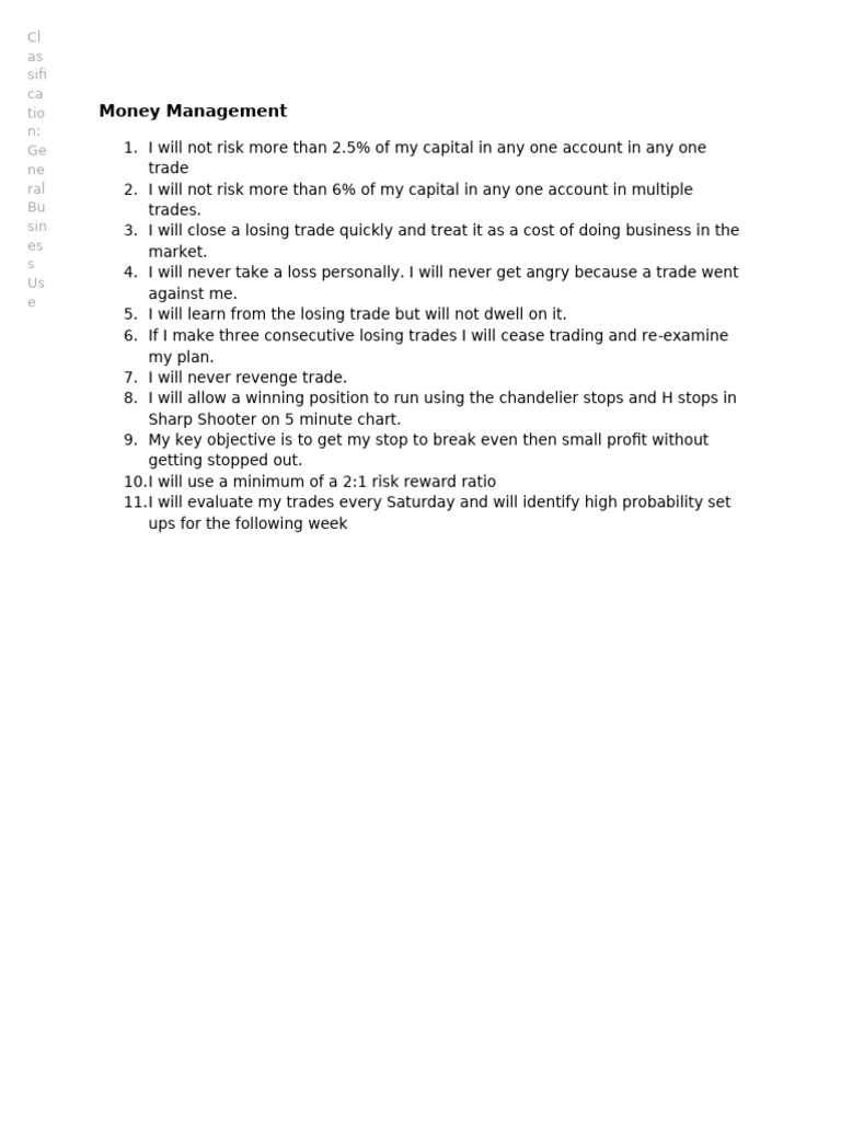 Money Management | PDF