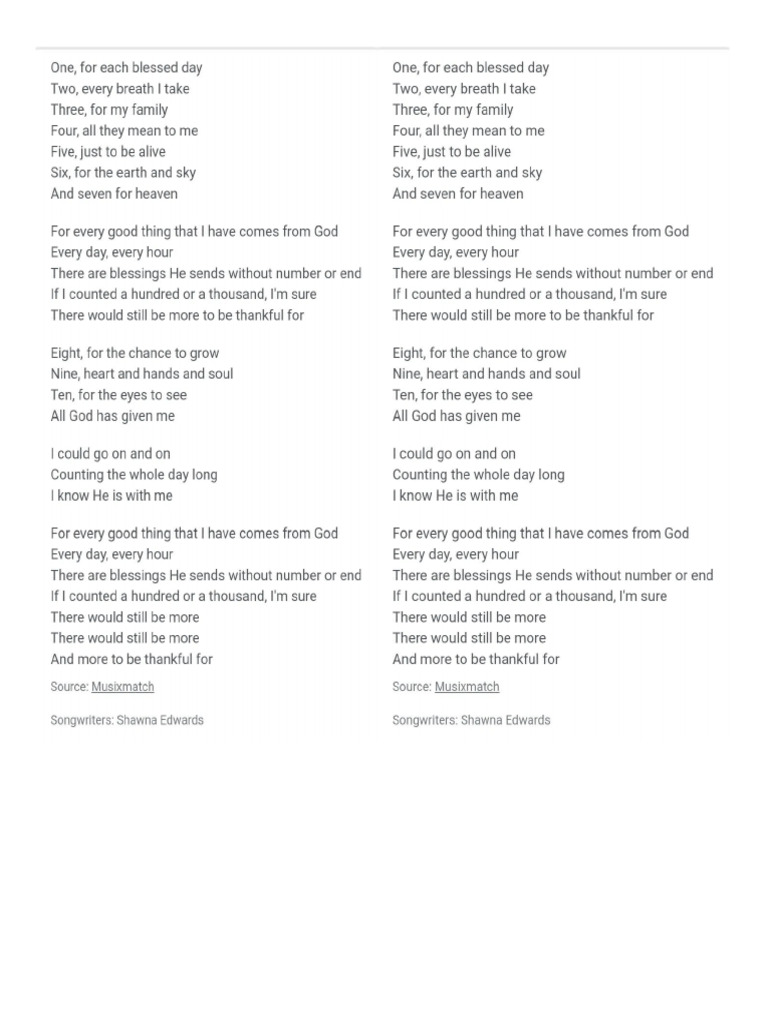 Song For Harvest | PDF