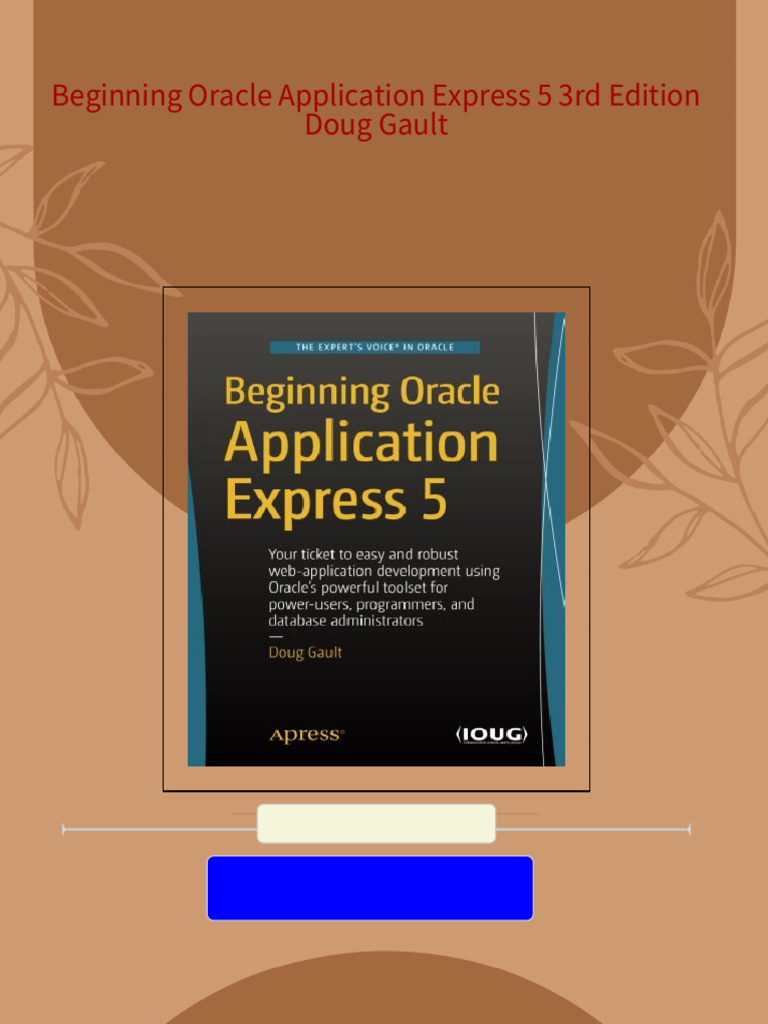 PDF Beginning Oracle Application Express 5 3rd Edition Doug Gault Download | PDF | Oracle ...