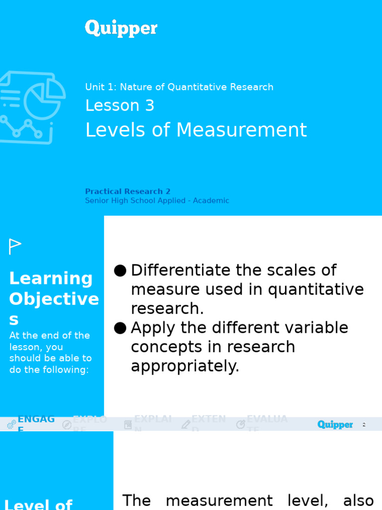 2nd Quarter 3rd Lesson Levels of Measurement | PDF | Level Of Measurement | Statistical Analysis