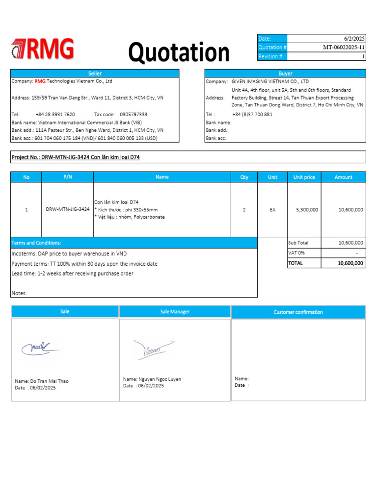 Medtronic - MT 06022025-11 DRW-MTN-JIG-3424 Con Lăn Kim Lo I D74 | PDF | Business | Trade