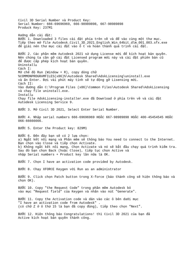 HUONG DAN CAI DAT | PDF