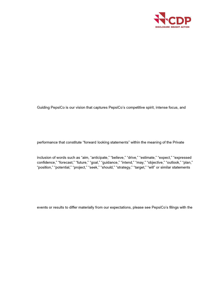 2023 Cdp Climate Submission | PDF | Incentive | Risk