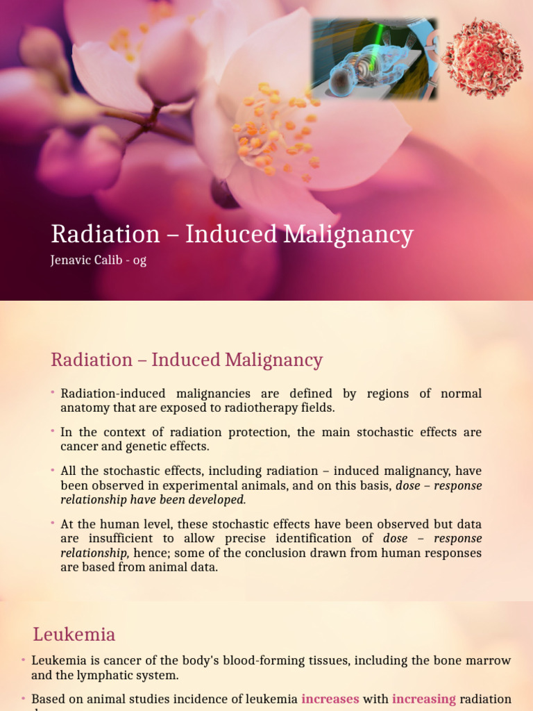 Radiation-Induced Cancer Risks Explained | PDF | Cancer | Radiation