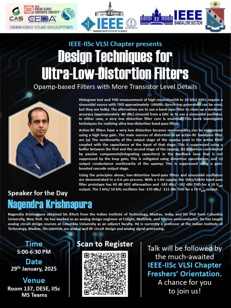 Ieee Iisc Vlsi Poster 20250129 | PDF | Electronic Filter | Electronic ...
