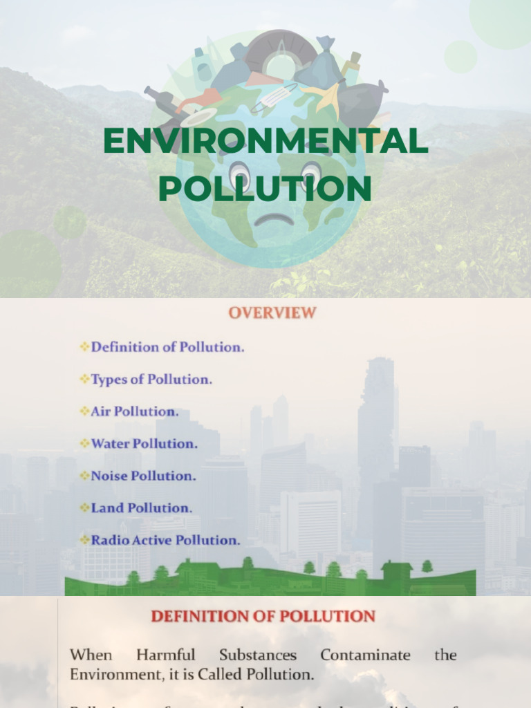 UNIT - IIenvironmental Pollution | PDF