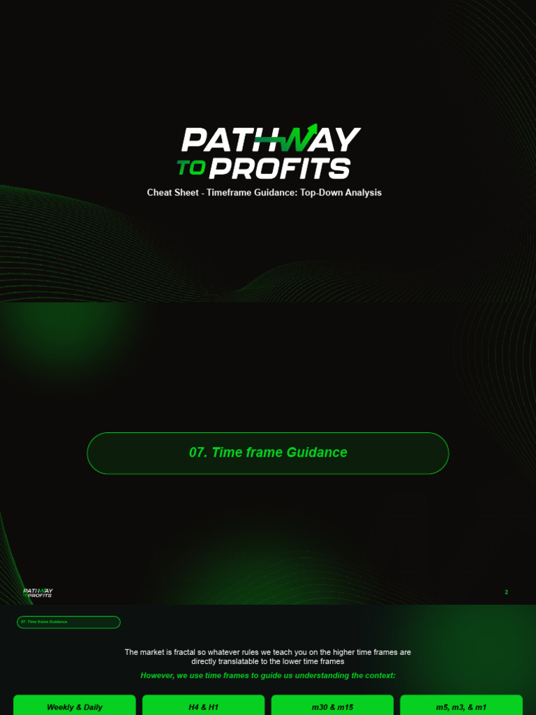Time Frame Guidance Pathway To Profit Phase3 EP3 | PDF | Market Trend | Investing