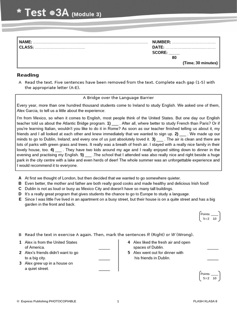 1 1 Flash KL 8 Mod Test Easy 3a | PDF