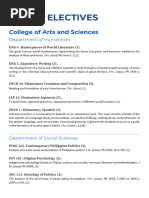 UWI Faculty List of Free Electives (Sem2) | PDF | Liberal Arts Education