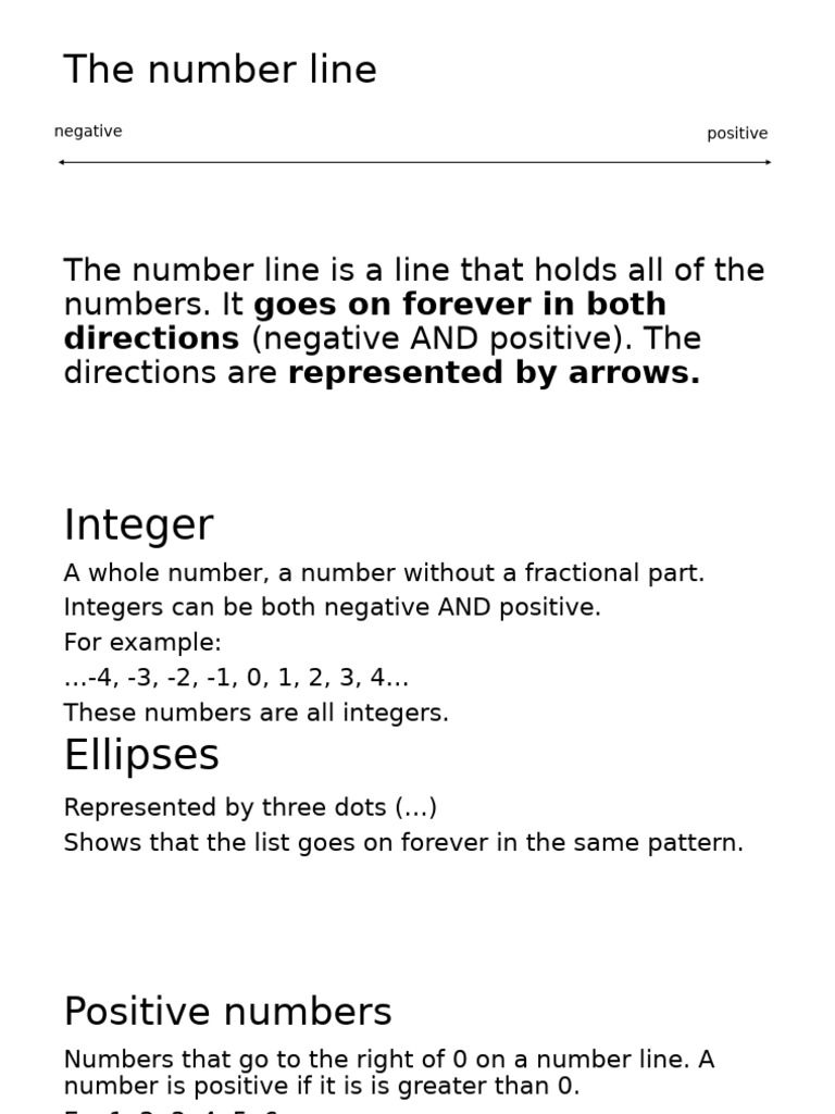 Understanding the Number Line and Properties | PDF | Multiplication ...