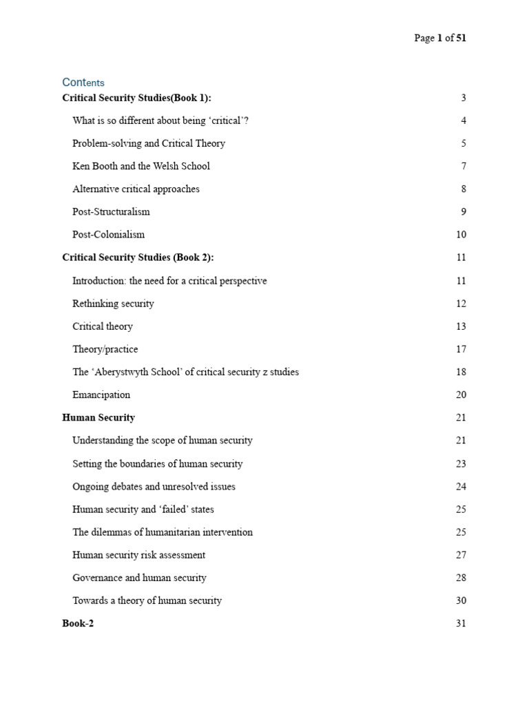 Critical and Human Security | PDF | Human Security | State (Polity)