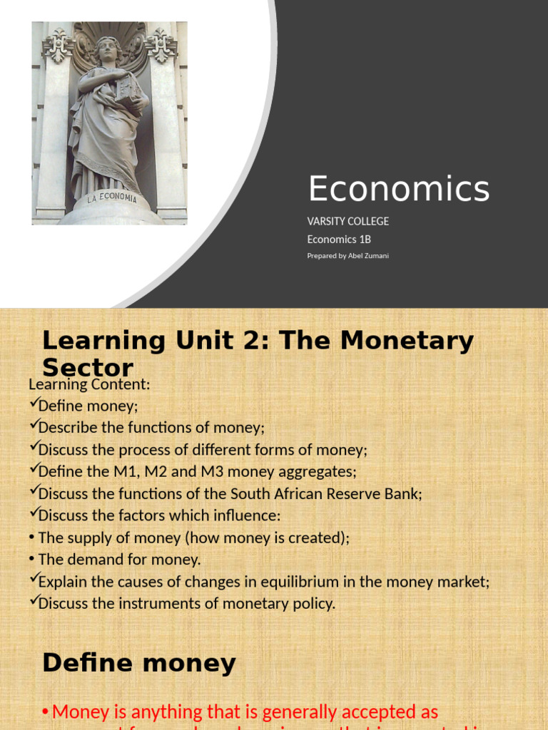 Understanding the Monetary Sector | PDF | Money | Money Supply