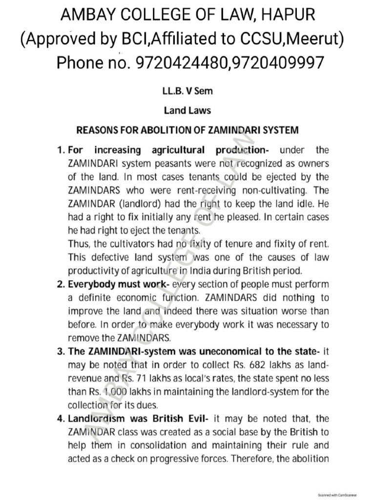 Paper-4 Land Laws | PDF