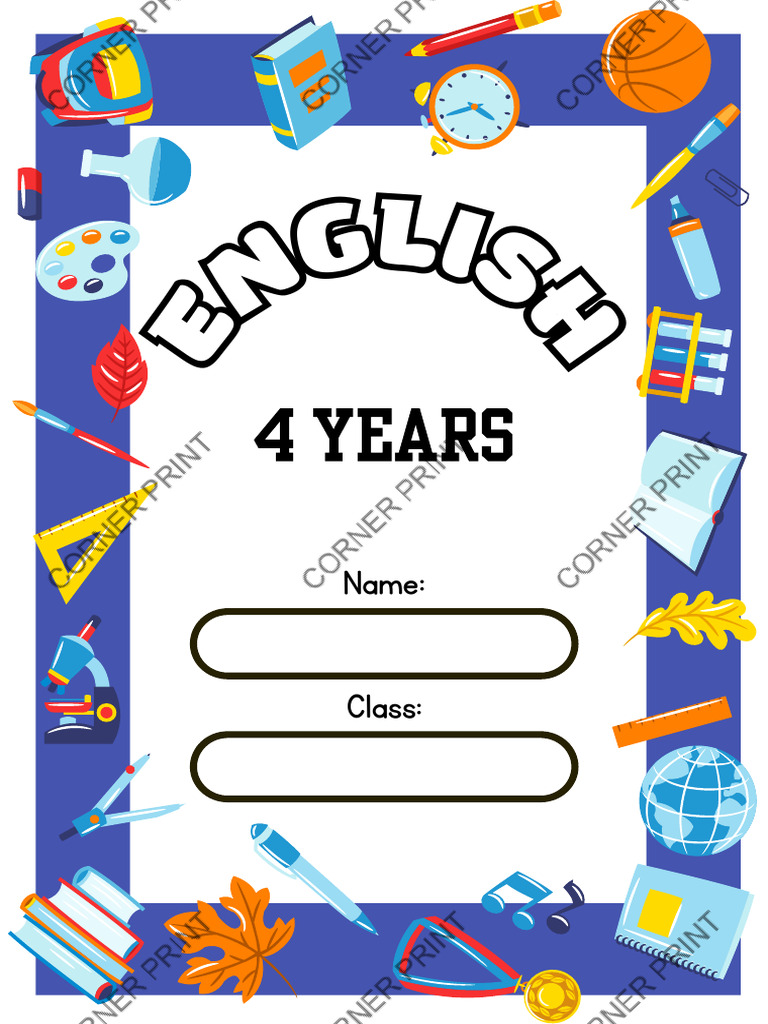 4 TAHUN ENGLISH - Watermark | PDF | Circle | Letter Case
