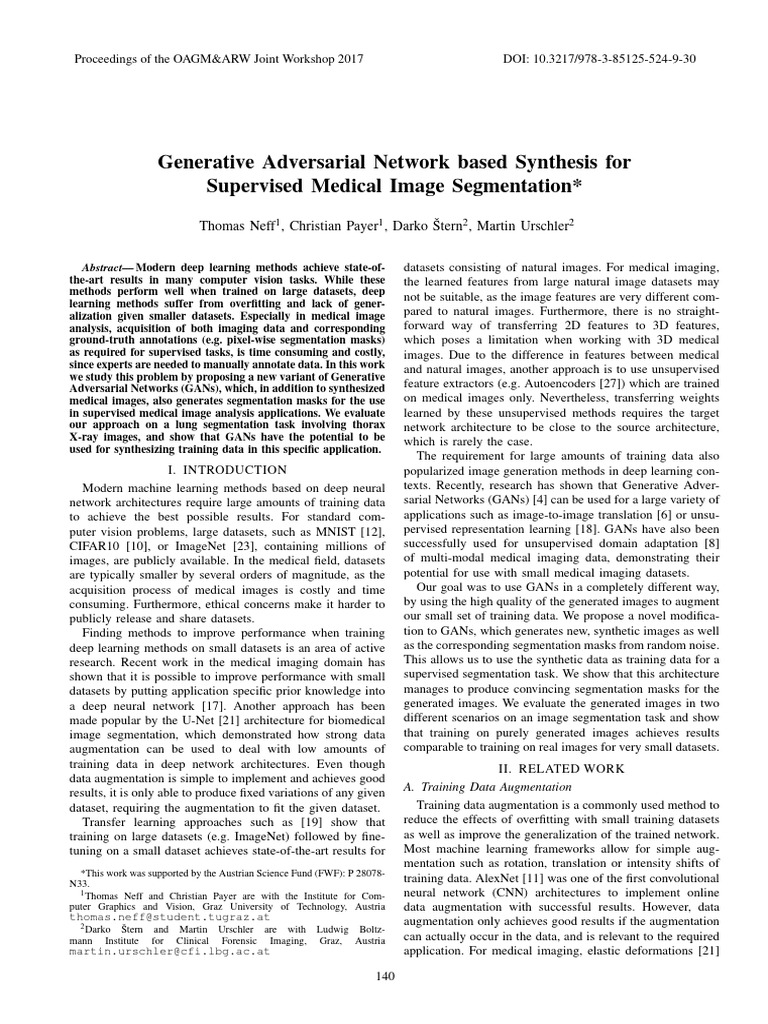 GANs for Medical Image Segmentation | PDF | Image Segmentation | Deep Learning