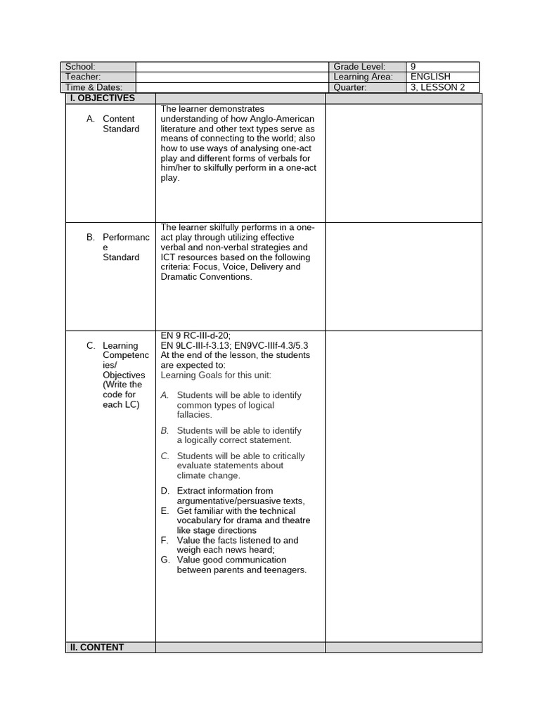 Fallacy Sample Lesson 3 | PDF | Fallacy | Logic