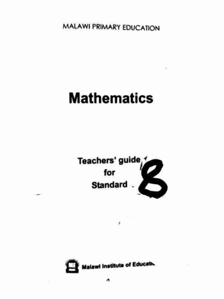 STD 8 Maths TG | PDF