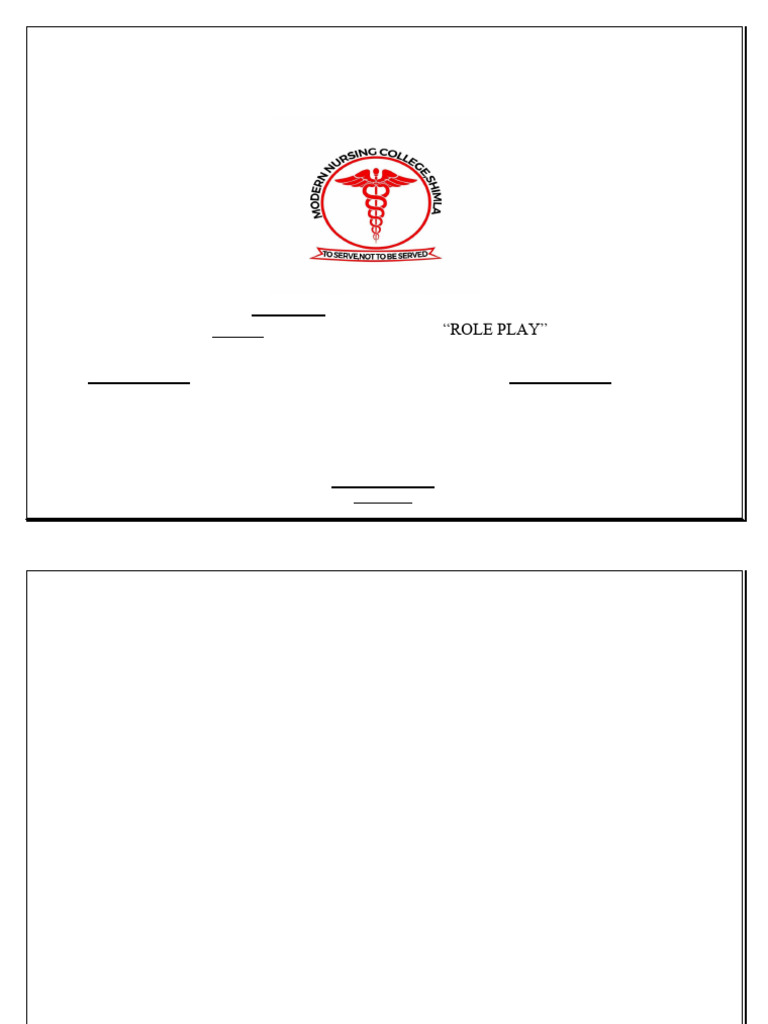 Microteaching On Role Play | PDF | Teachers | Learning