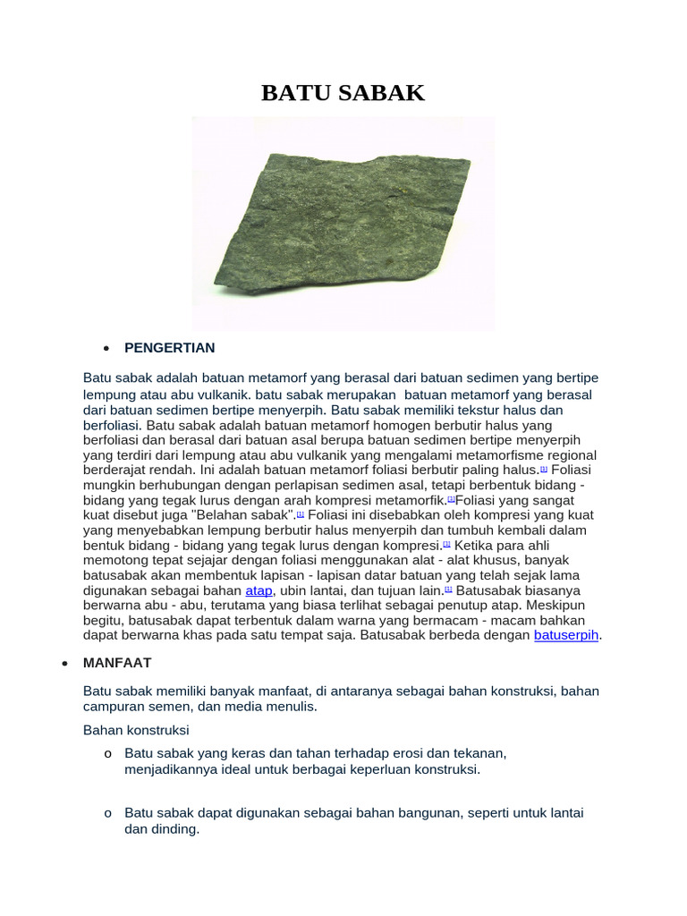 Batu Sabak | PDF