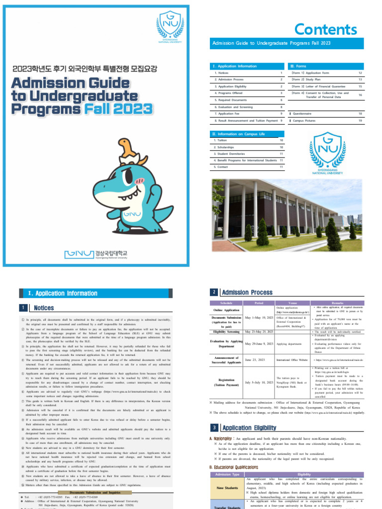 Admission Guide For Undergraduate Programs Fall 2023 (Eng) | PDF | Engineering | Science