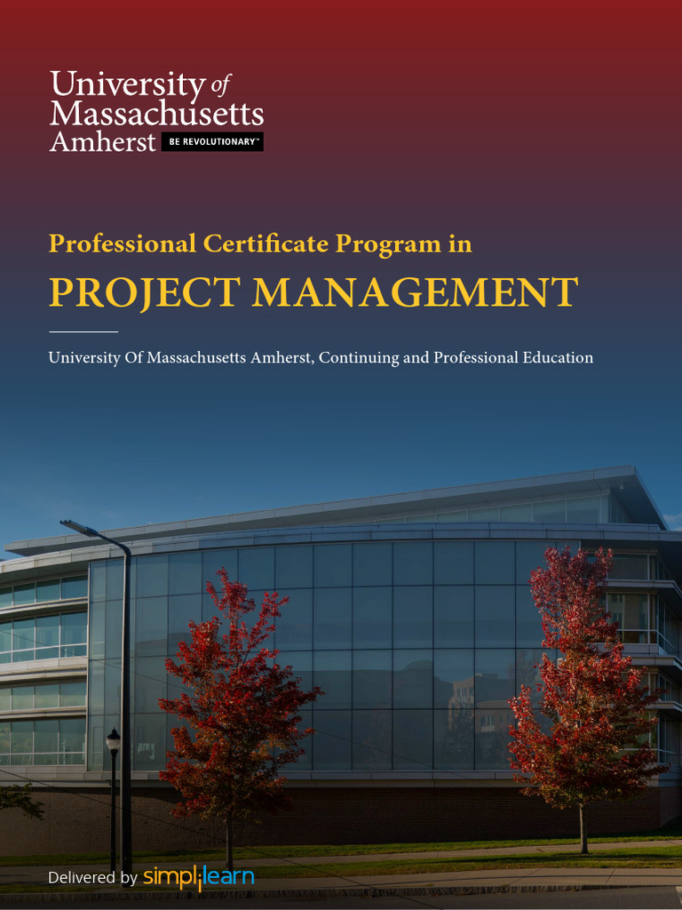 UMass PCP PM Brochure - Updated | PDF | Agile Software Development | Project Management