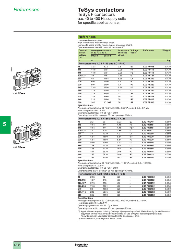 Schneider-Contactor-Catalogue_135 | PDF