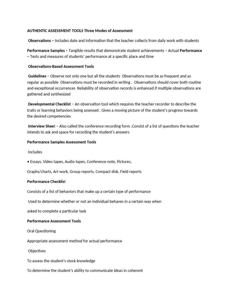 Authentic Asses-Wps Office | PDF | Educational Assessment | Learning