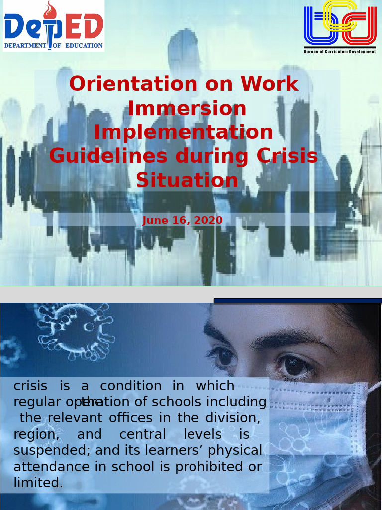 Work Immersion Presentation | PDF | Curriculum | Learning