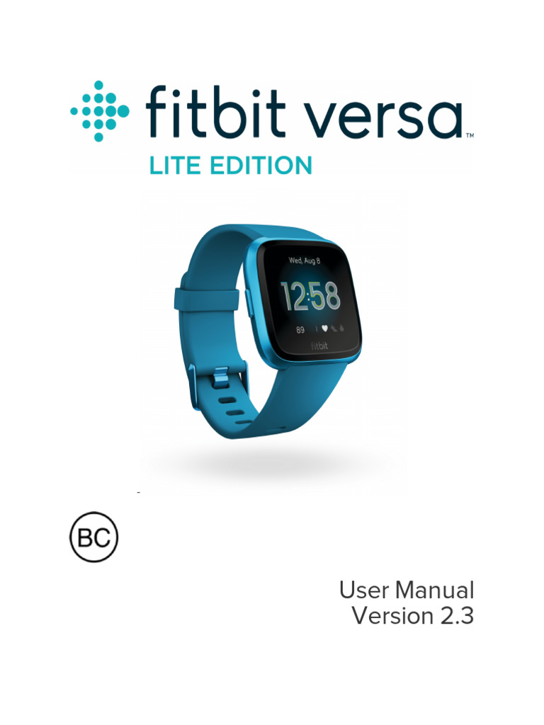 manual versa lite guide | PDF | Fitbit | Windows 10
