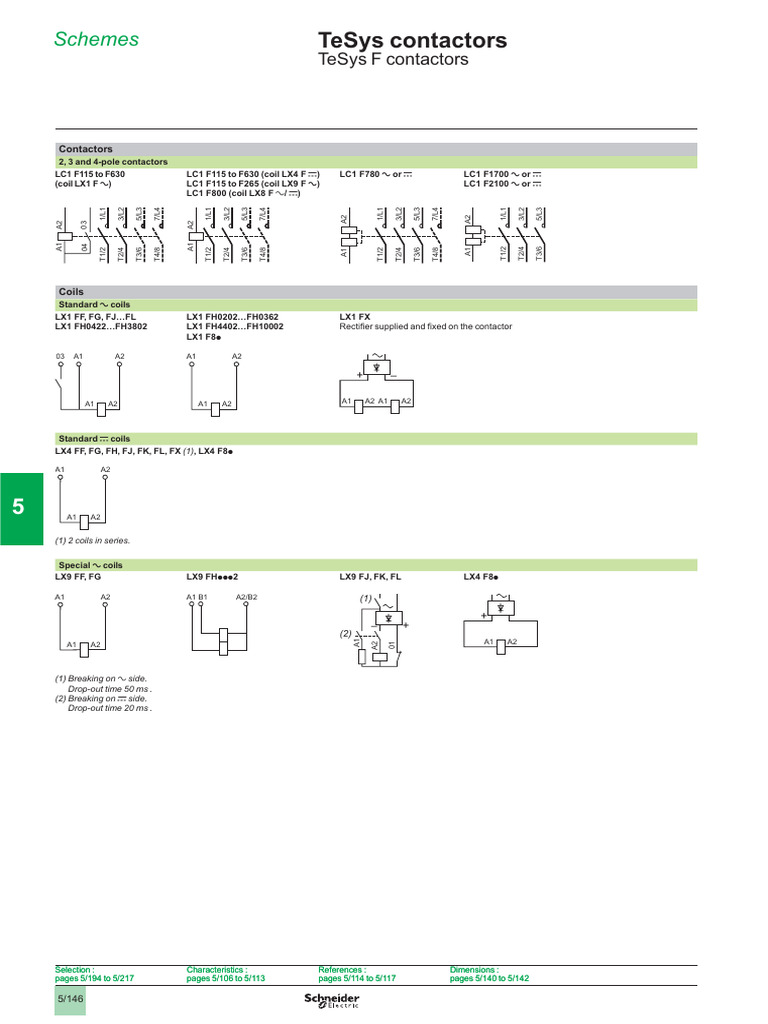 Schneider Contactor Catalogue - 147 | PDF | Electrical Equipment ...